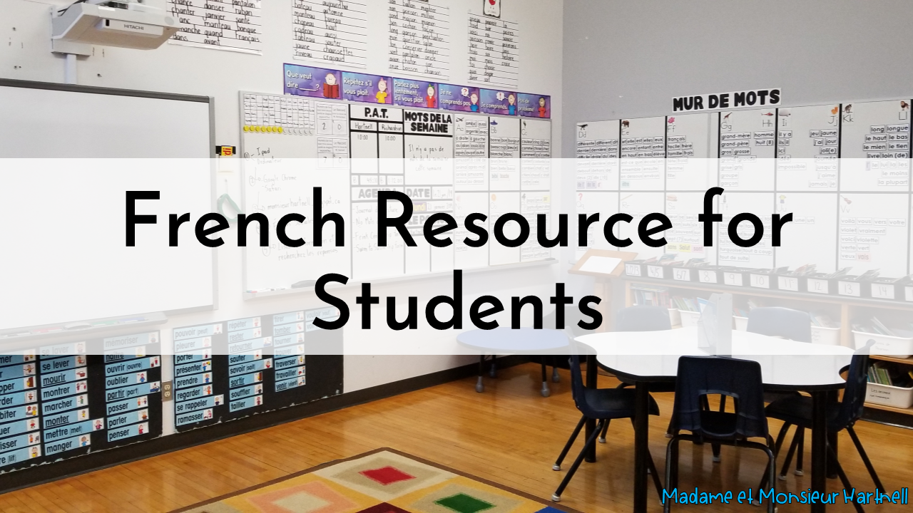 La classe de M. Hartnell: French Resources for Students