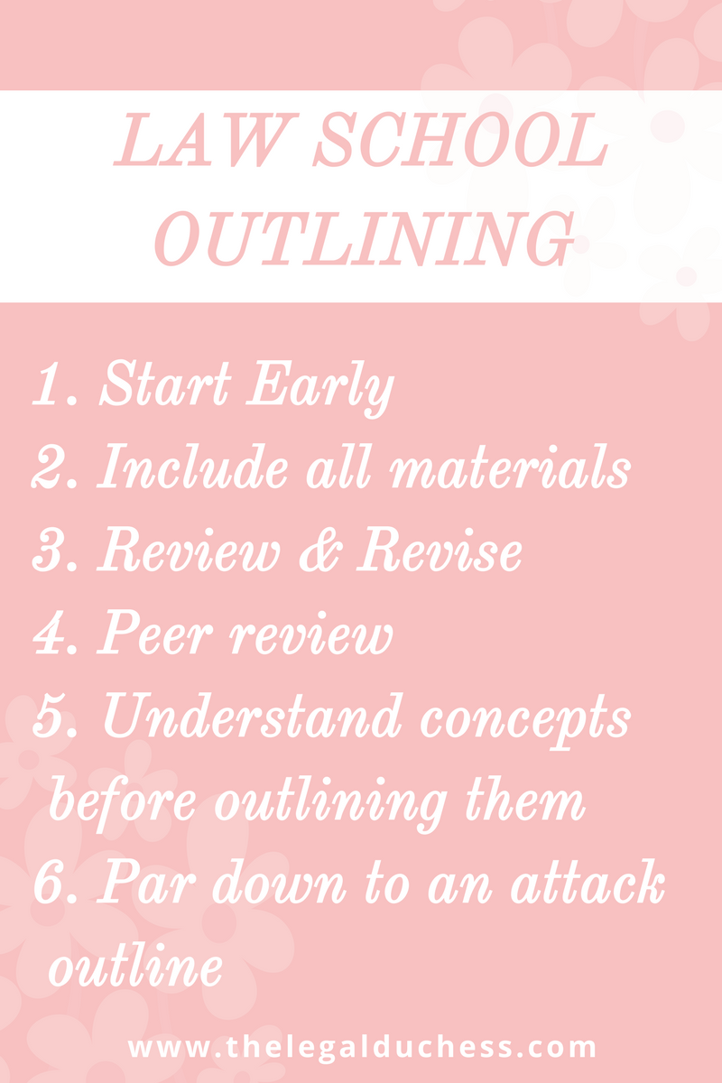 A Guide to Law School Outlining - The Legal Duchess