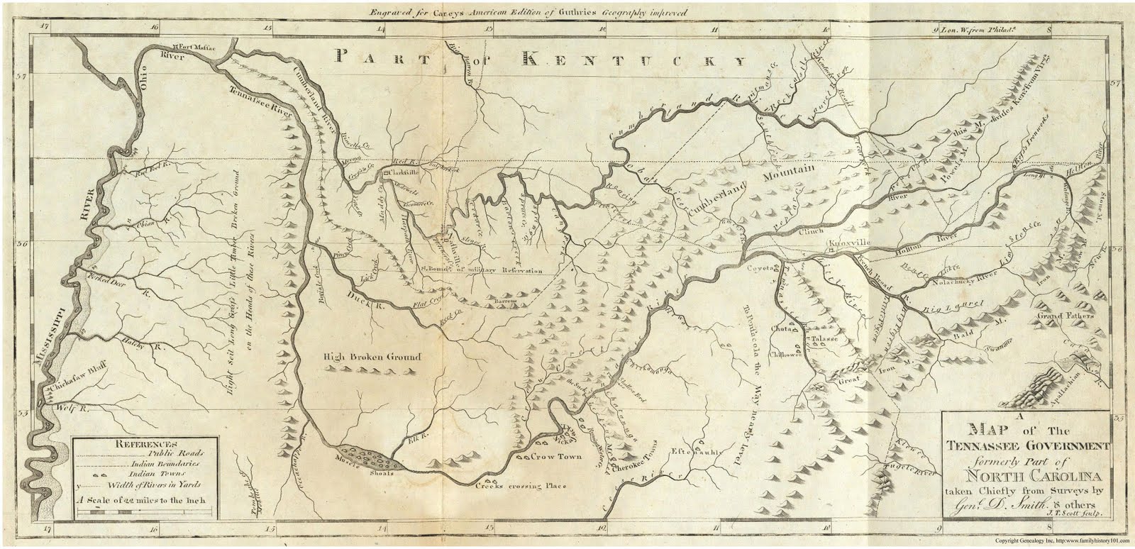 Melungeon Studies: Two Maps of Early Tennessee