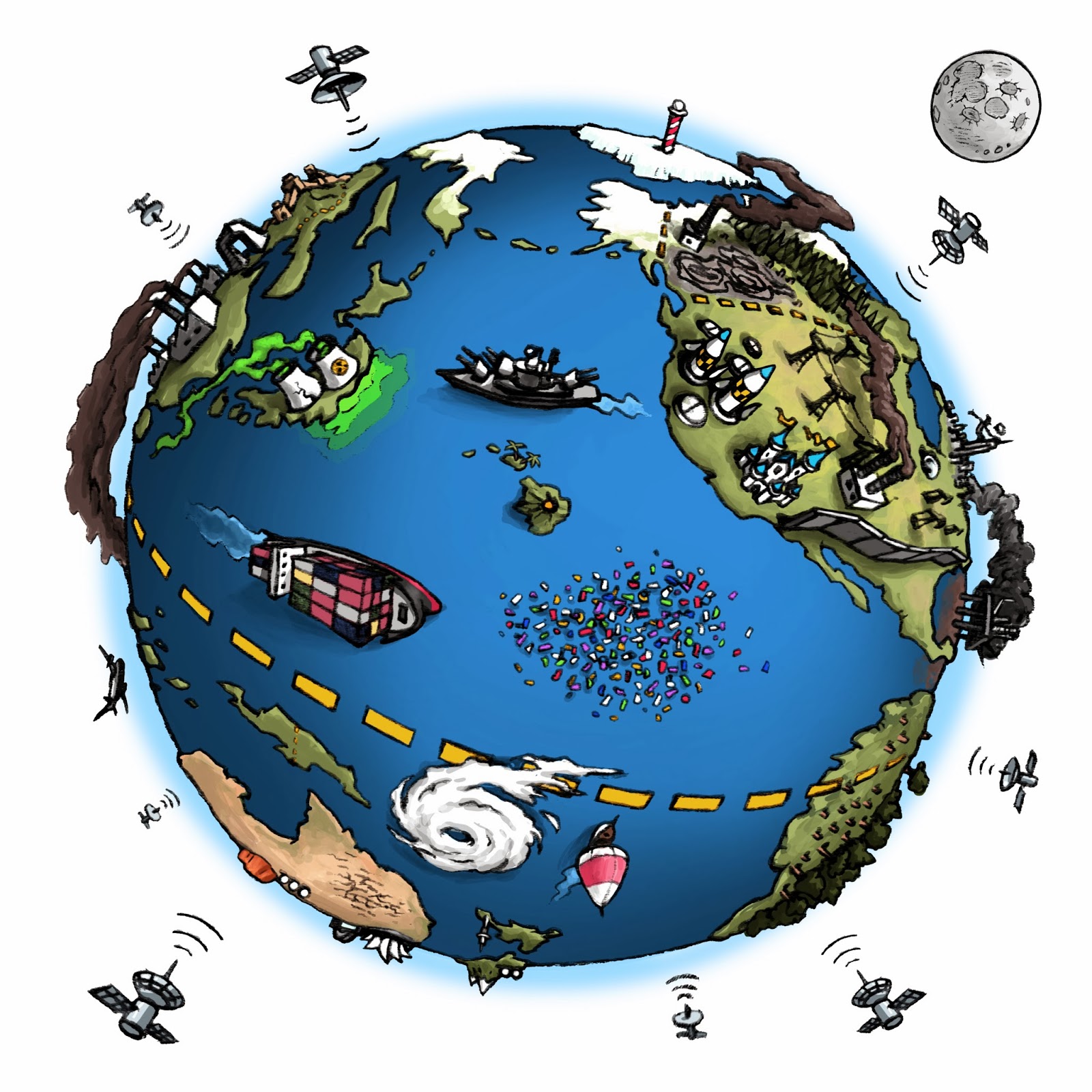 Planet Mat: A caricature of the world