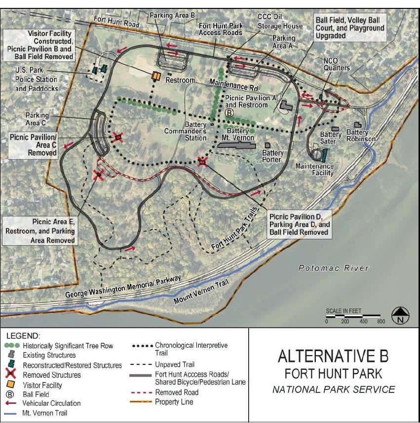 The Dixie Pig: Maps of Three NPS Proposals for Fort Hunt Park