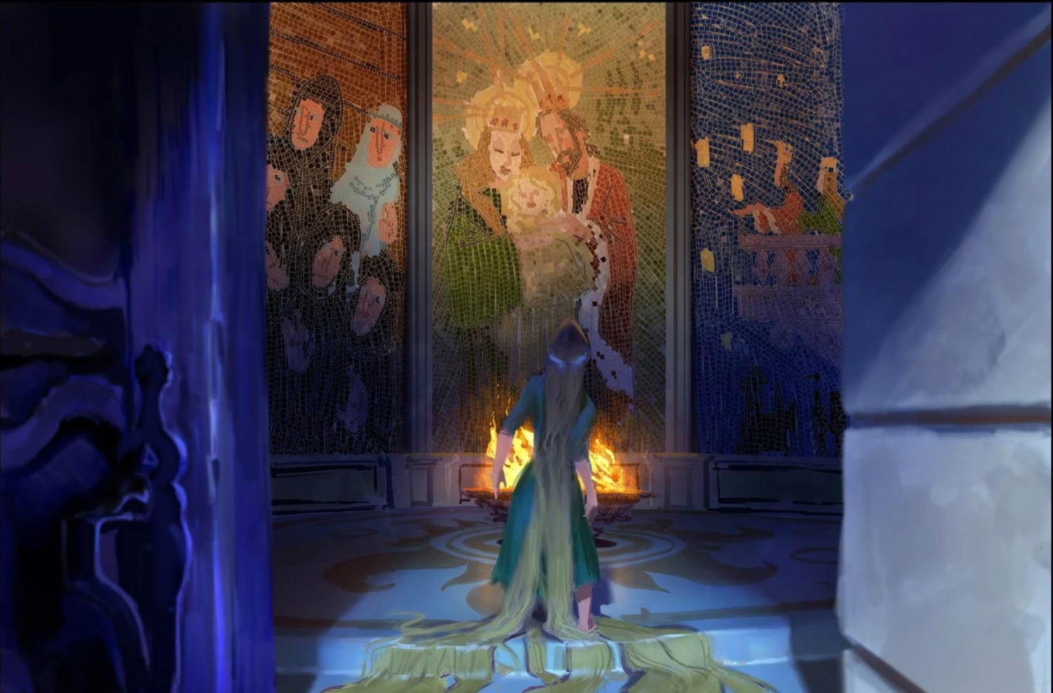 Living Lines Library: Tangled (2010) - Visual Development: Color Keys