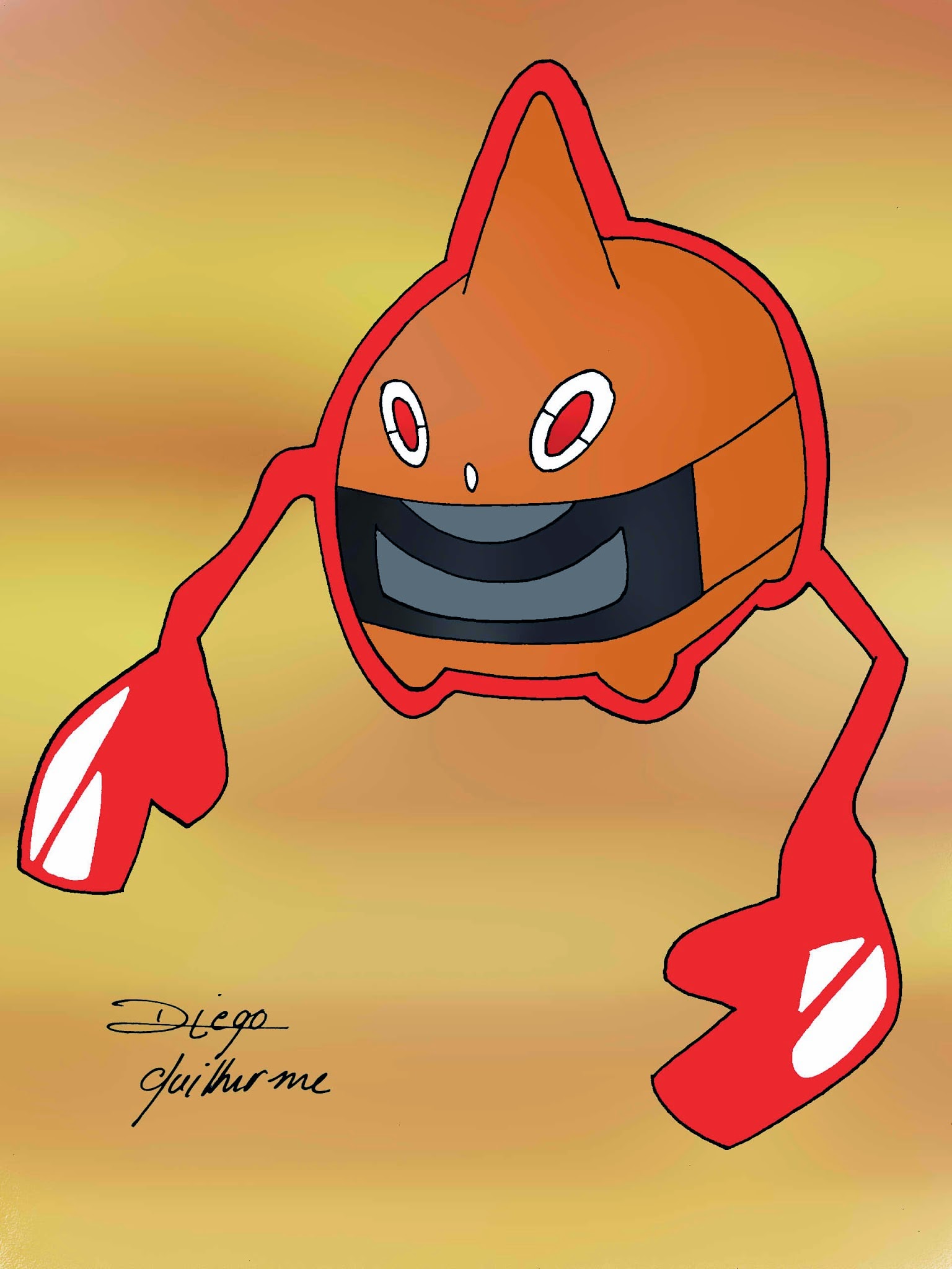 Tutorial de Desenho Rotom Heat