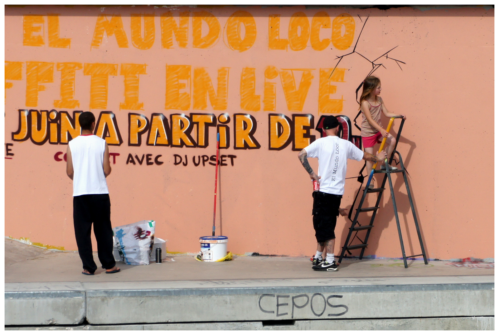 CERGIPONTIN: Epinal (88) : graffiti en live - street art