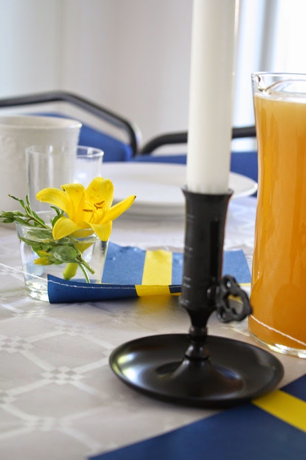 Hemma på Sjuan: Studentdukning och champagnefrukost