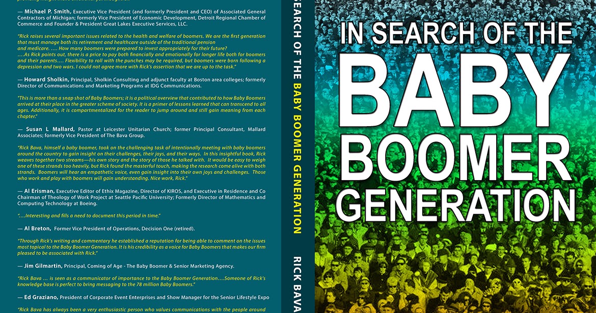 Rick Bava on the Baby Boomer Generation: Baby Boomer Book--Baby Boomer ...
