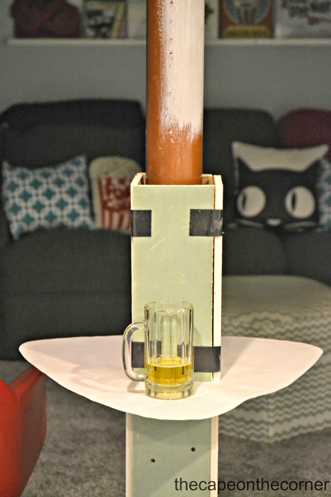 25 Basement Remodeling Ideas & Inspiration: Basement Post Table