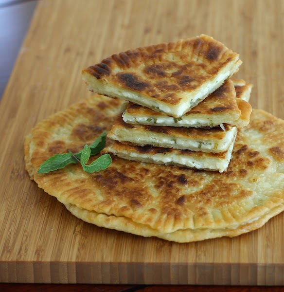 Food Lust People Love: Tiganopsomo - Feta-Stuffed Fried Bread #BreadBakers