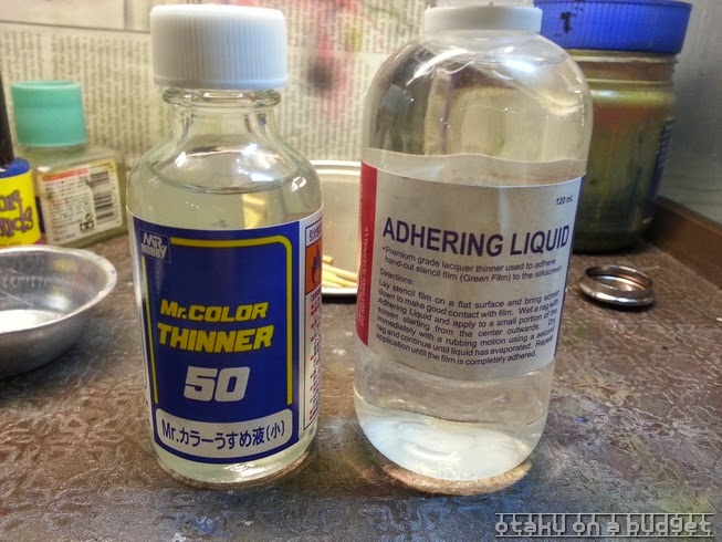 otaku on a budget: Experimenting With Adhering Liquid