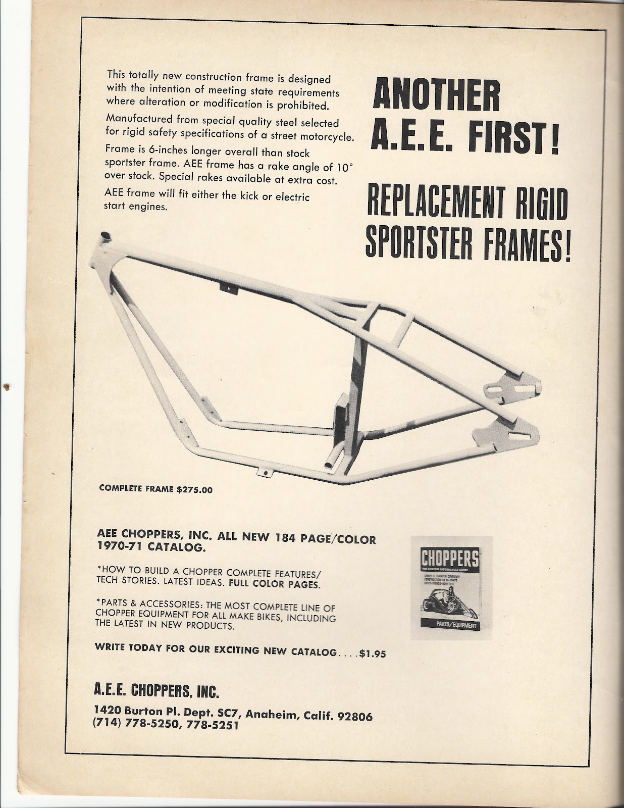 Softail sportster chopper frame - rolfprogressive