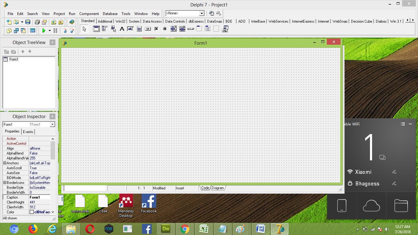 belajar Delphi: Membuat Proses Beberapa IF Dengan Check Box & Radio Button Menggunakan Delphi 7