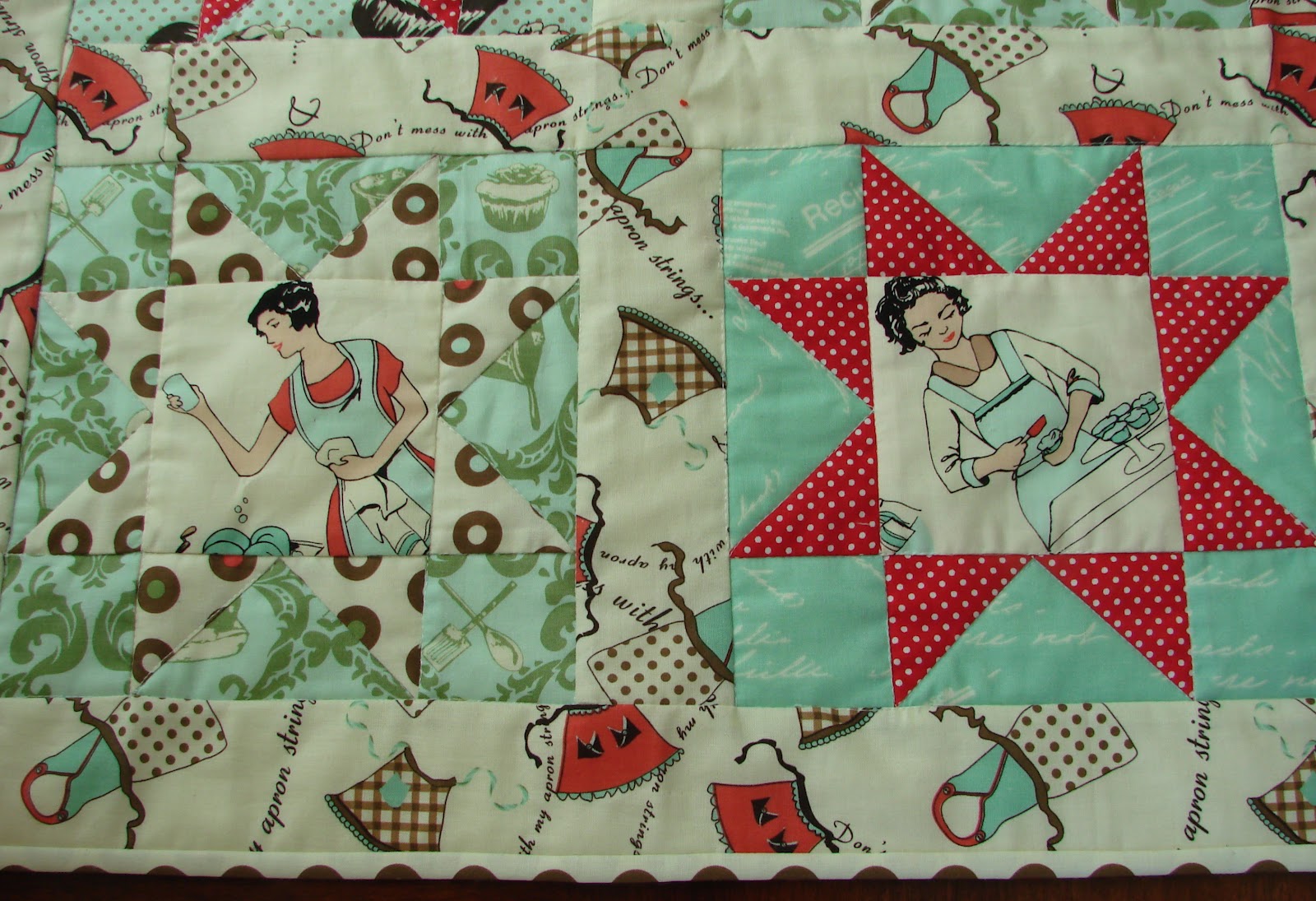 dream quilt create: Domestic Diva, quilted!