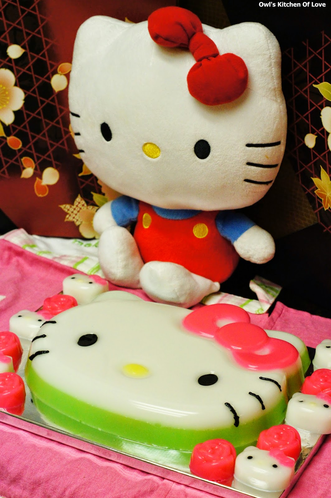 ஜ۩۞۩ஜ Vanessa の 温馨厨房 ஜ۩۞۩ஜ : Hello Kitty Jelly Cake & Hello Kitty Icing ...