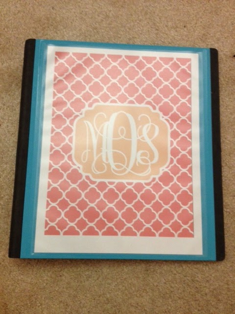 The Shore Life According to M: Monogrammed Binder Covers