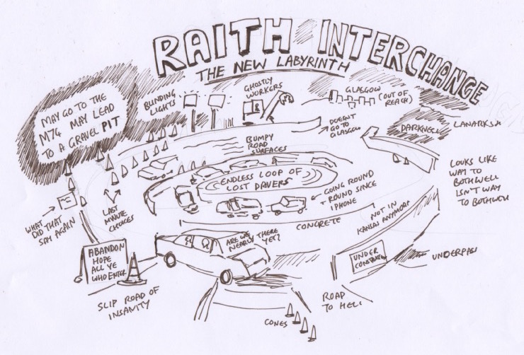 Cartoons I Drew: Raith Interchange Cartoon