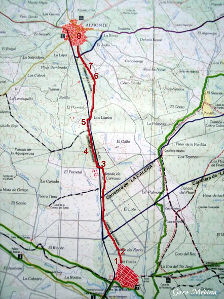 Senderos Almariya: 5. Sendero desde Almonte al Rocío.
