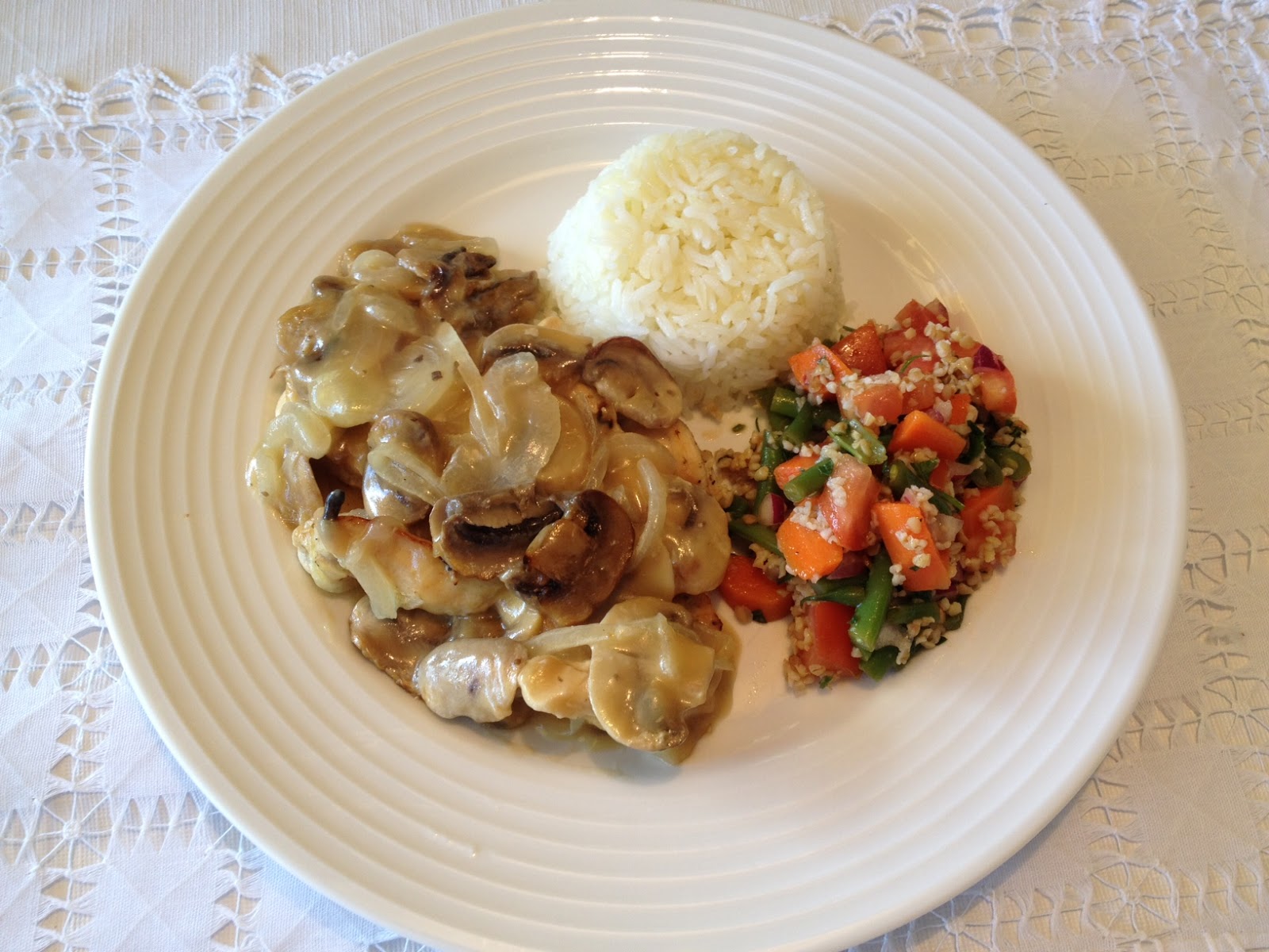 Las Recetas de Libertad: Pollo con hongos y cebolla al horno