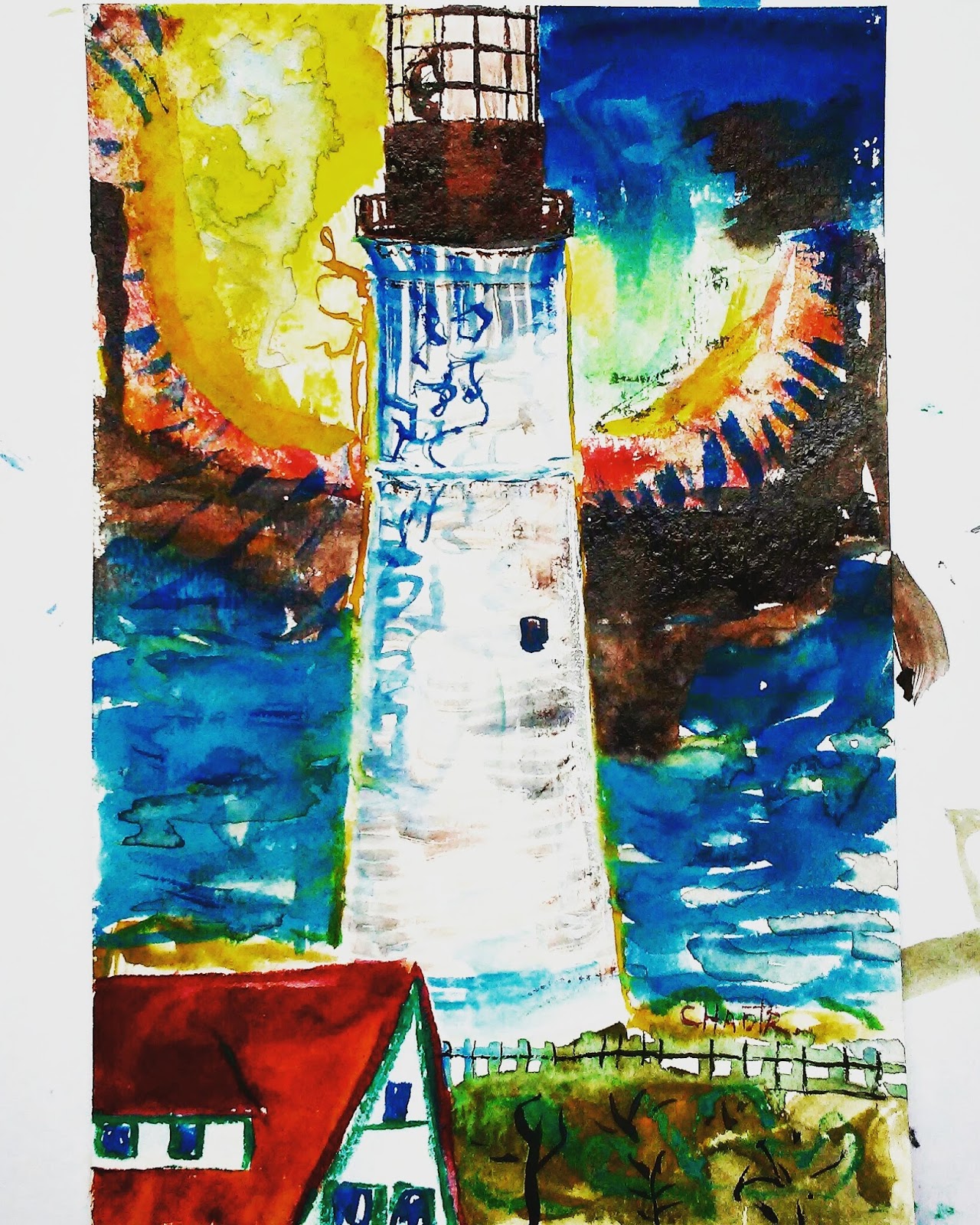Art: Henry Wadsworth Longfellow; Ode to 'The Lighthouse' by Rasmuss