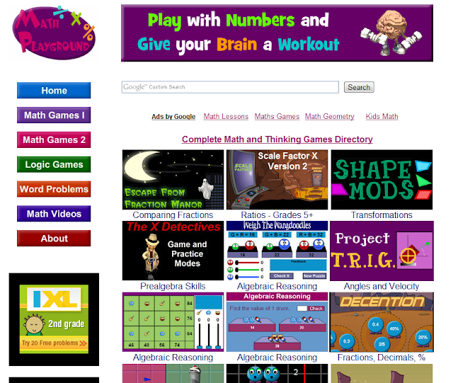 BRAINY KIDS: Permainan Online 4 - Math Playground.