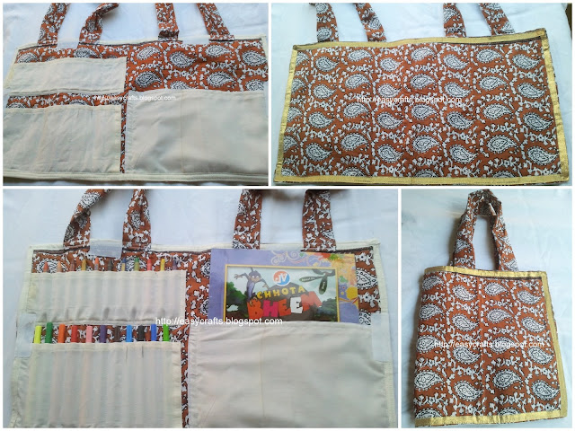 Easy Crafts - Explore your creativity: Drawing set bag for kids