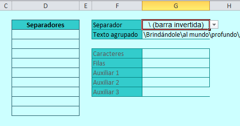 Excel práctico para todos: Agrupar el texto de una columna intercalando ...