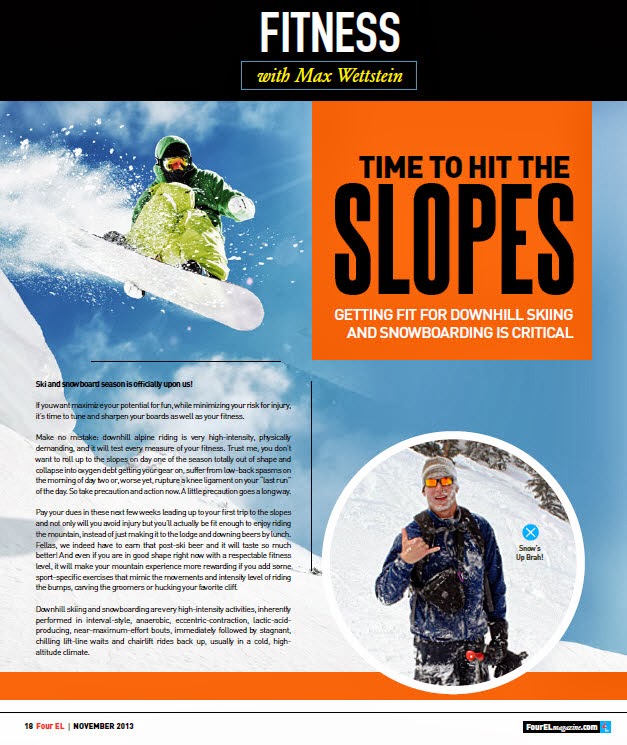 Max Wettstein Fitness Blog!: Time to Hit the Slopes: Getting in Shape ...