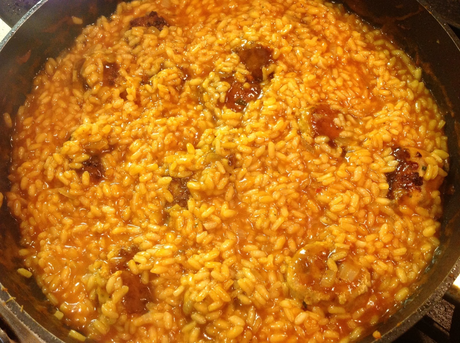 This Muslim Girl Bakes: Tomato and Meatball Risotto