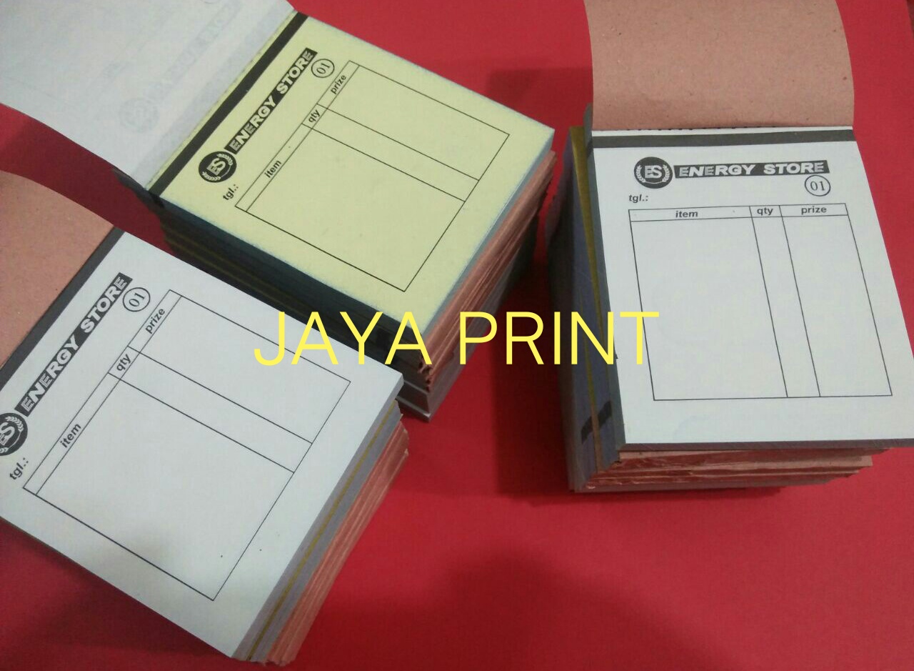 JAYA PRINT: Percetakan Nota Distro di Semarang