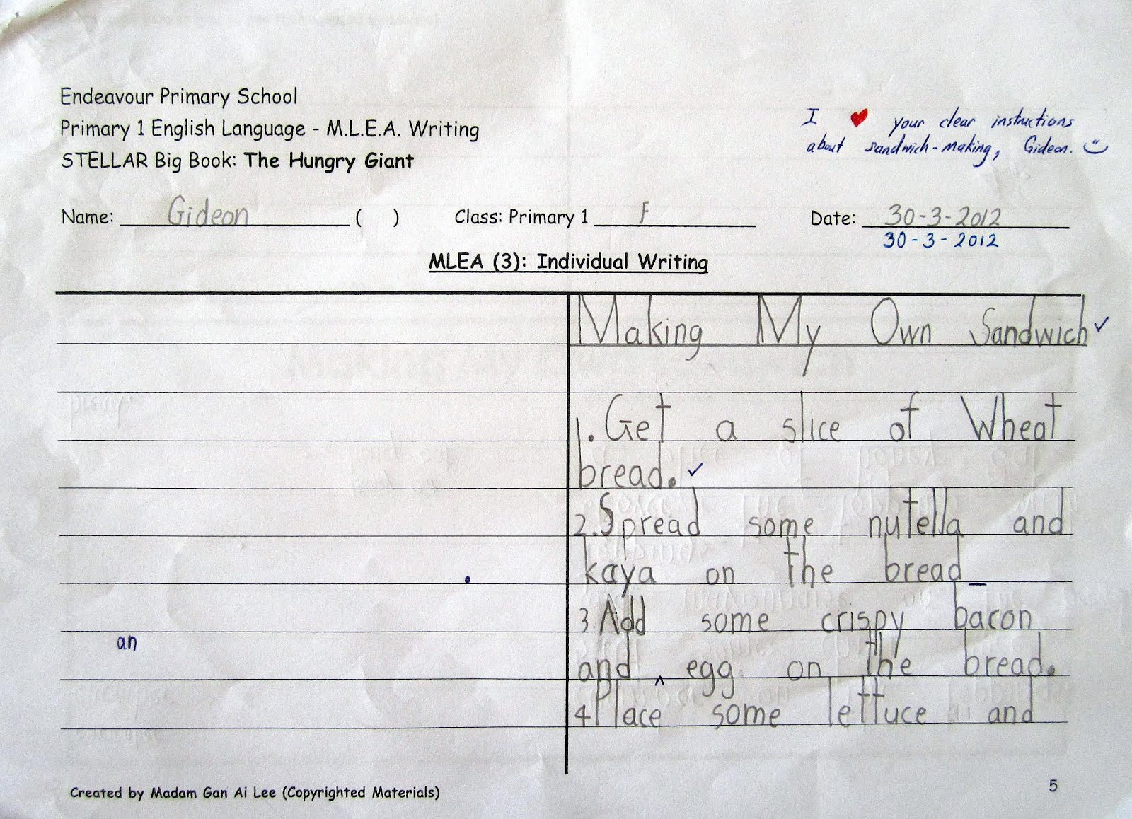 Welcome to 1F: Writing Using Modified Language Experience Approach (M.L ...