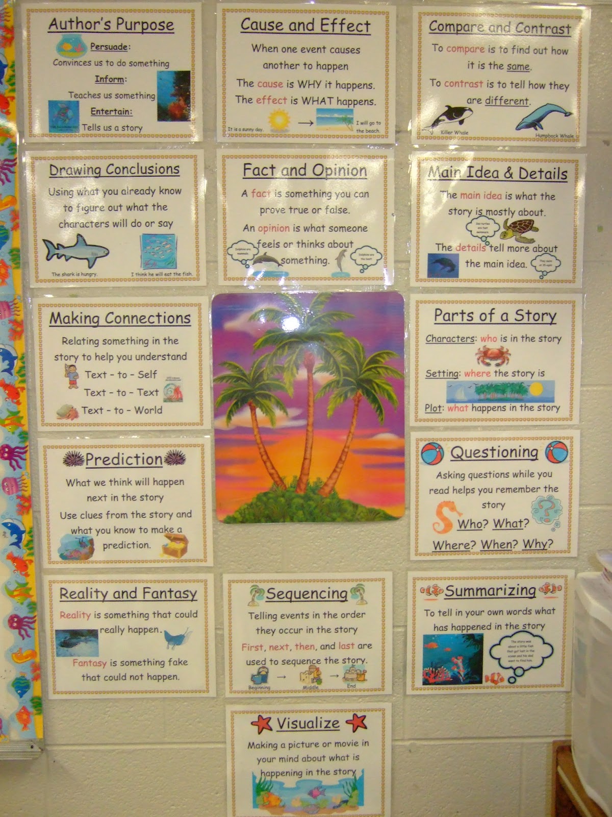 Sandy's Learning Reef: Guided Reading Literacy Stations