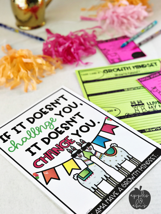 Llama Classroom Theme - Apples & ABC's