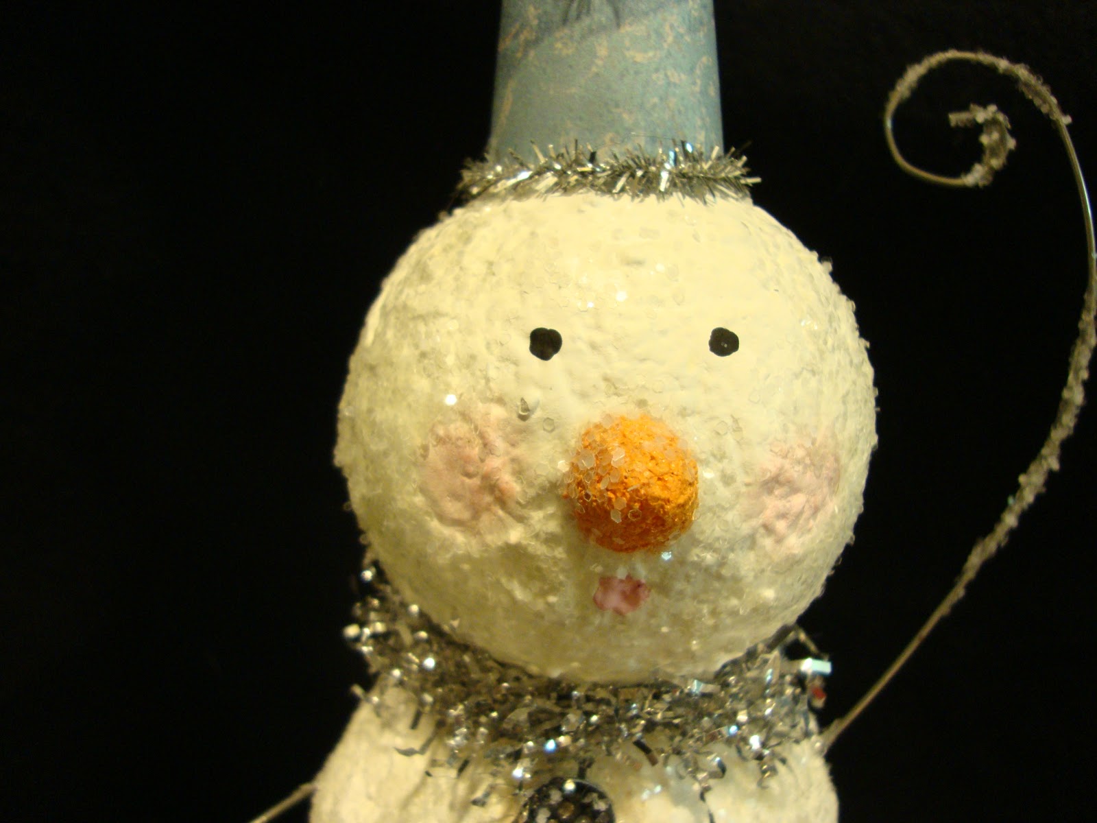 Shabby Tea Party: My Pedestal Snowman Project