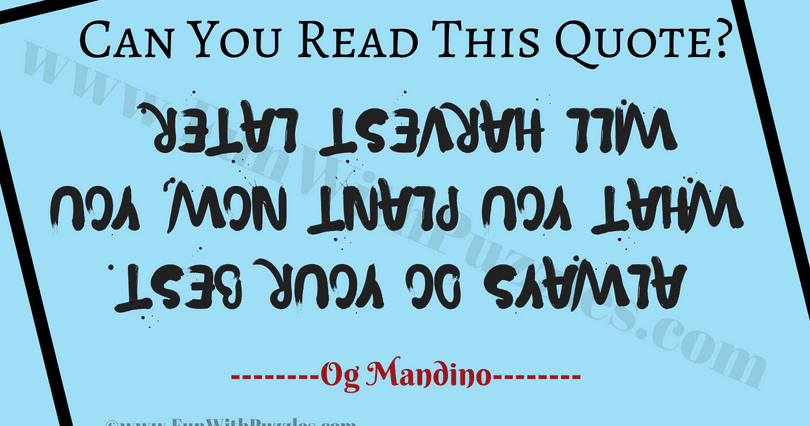 Can you Read these Words? Puzzle with Answer