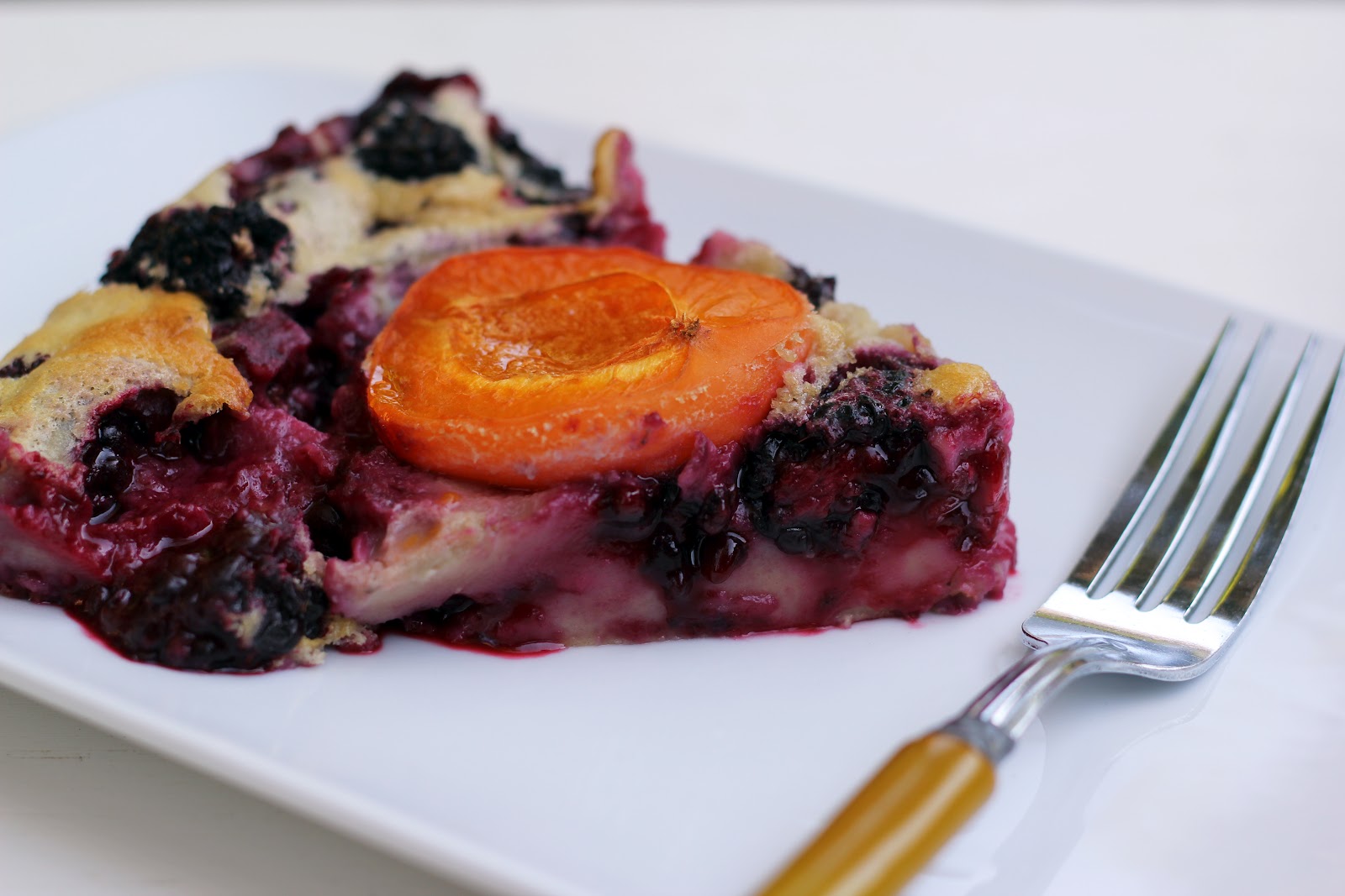 Blue Kale Road: Apricot and Blackberry Clafouti to Celebrate Julia Child