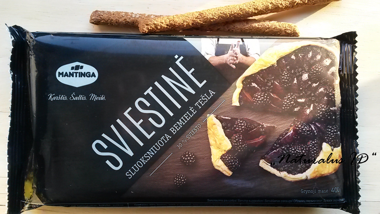 NATŪRALUS ID: Šaldyta bemielė tešla + sviestas