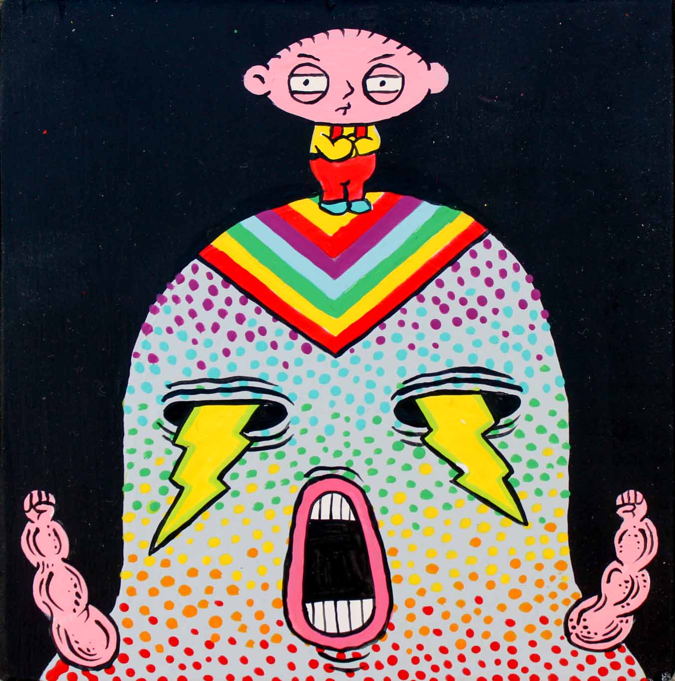 Alex Chiu the Artist.: Stewie Ain't Impressed, Gallery 1988 X Adult Swim