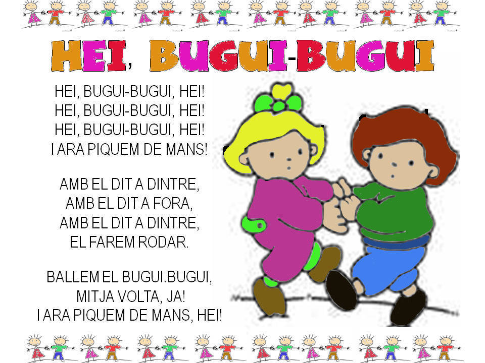 cosetes d'infantil: Cançó bugui bugui