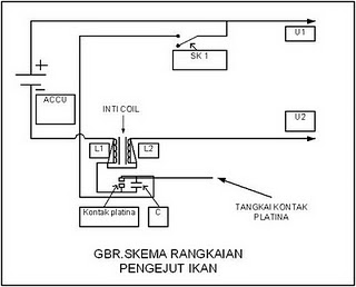 soekarnoACDC: Skema rangkaian setrum ikan