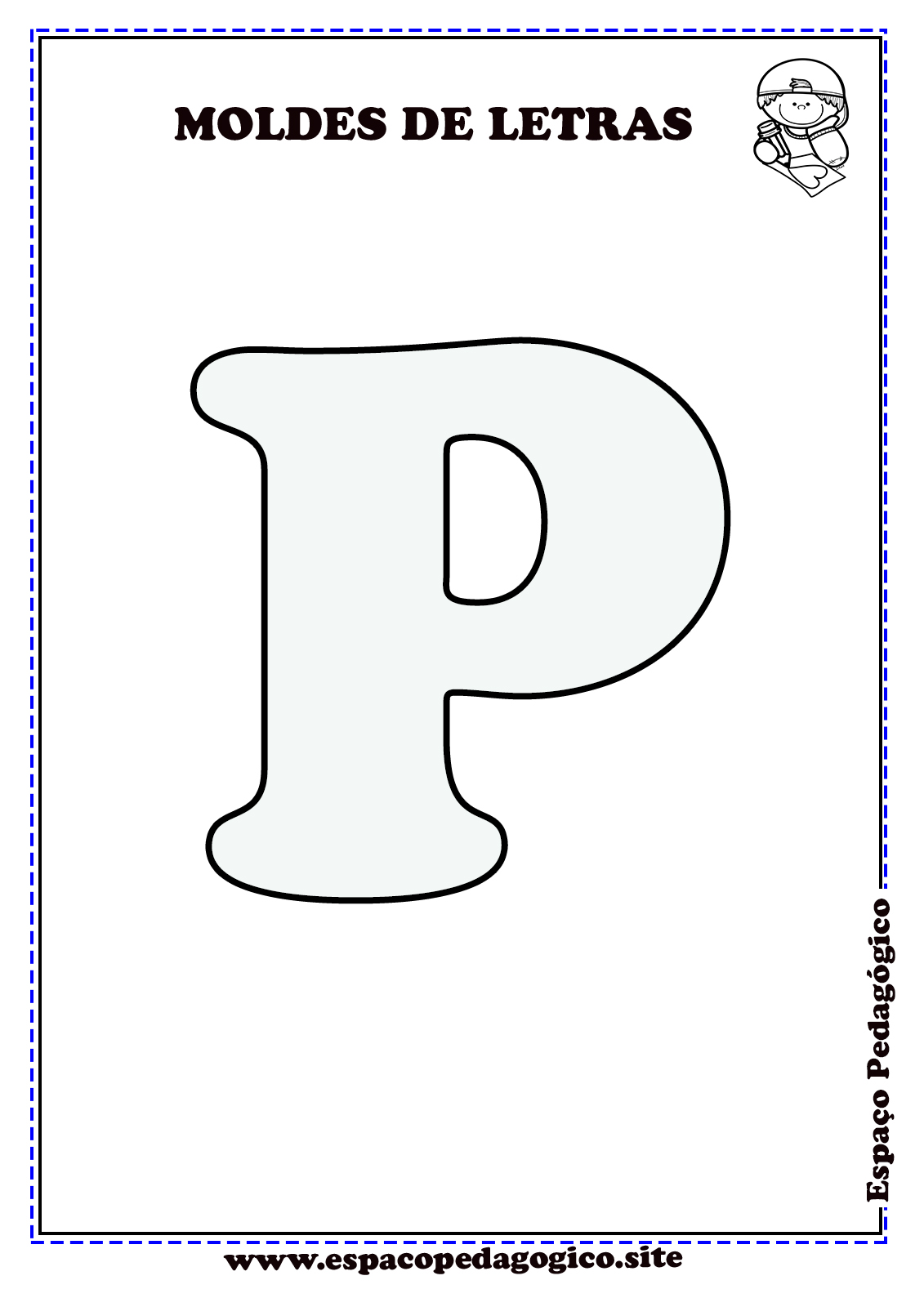 A Arte de Educar: Molde de letras para murais