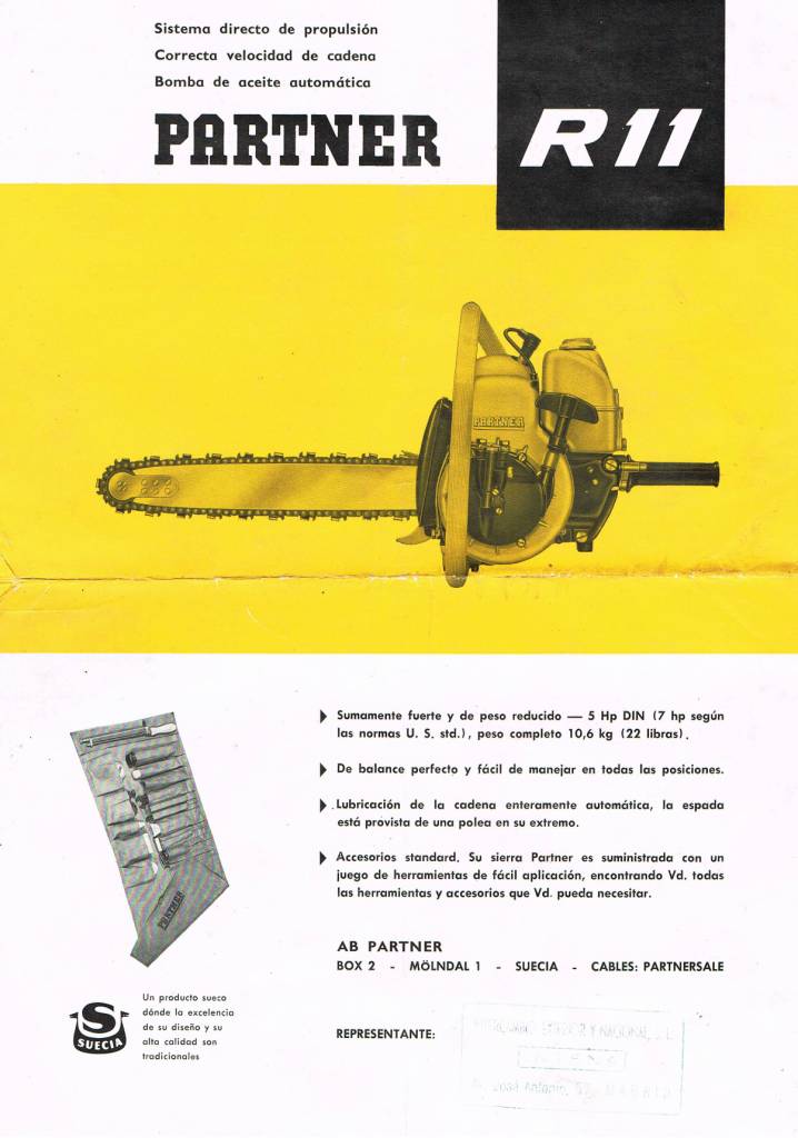Motosierra De Colección: Folleto publicitario de la motosierra Partner ...