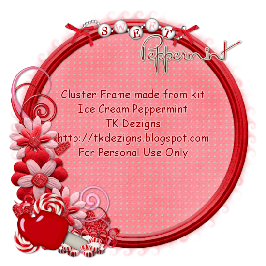 Cathy's Clusters: Ice Cream Peppermint Cluster Frame