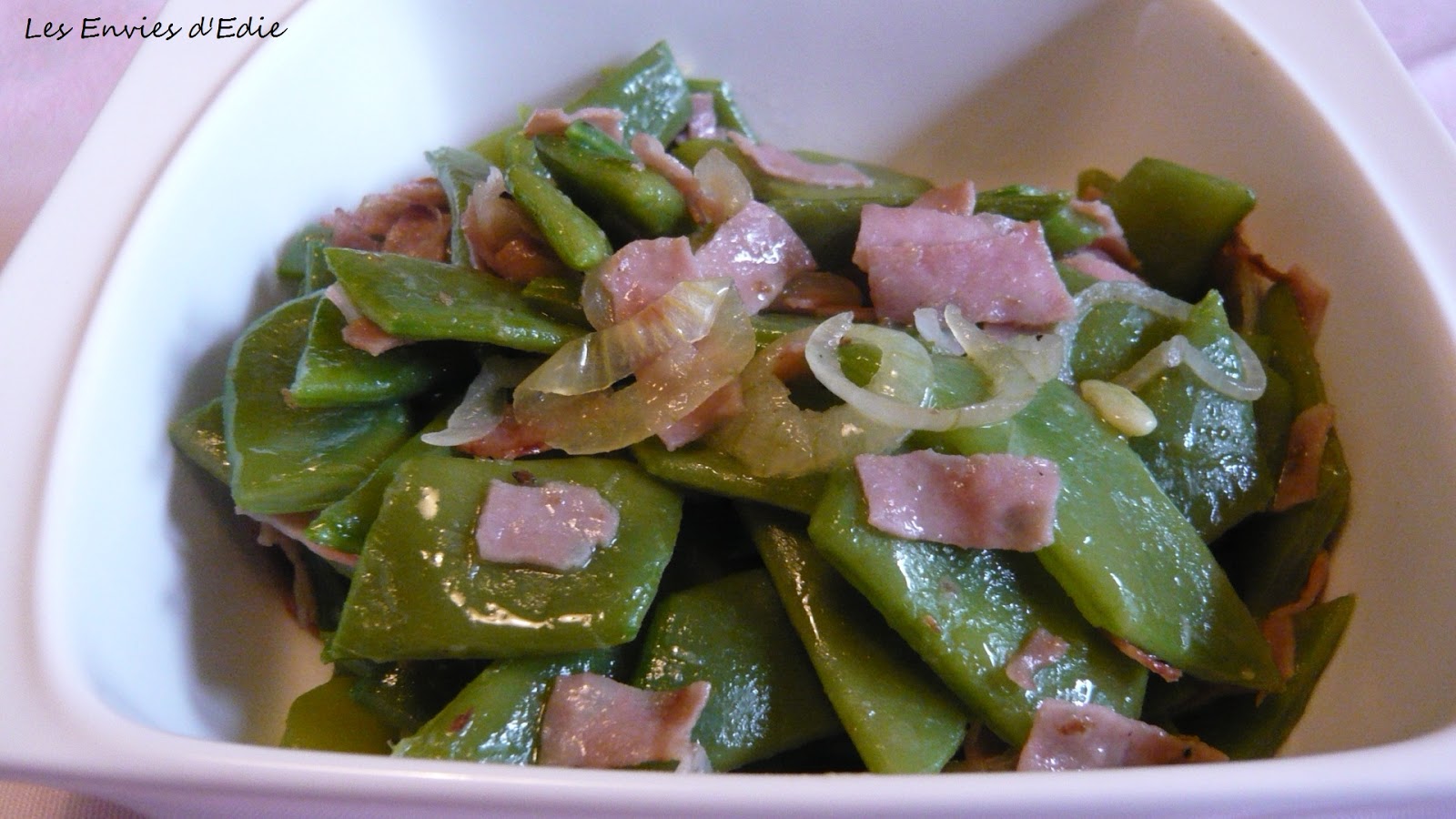 Amuse Bouffe: Haricots Plats à l'Echalote et Mortadelle/Fagioli Piatti ...