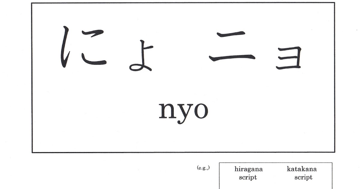 Learning Japanese Language 〜Sakura's Japanese〜: nyo(にょ、ニョ) Learning ...