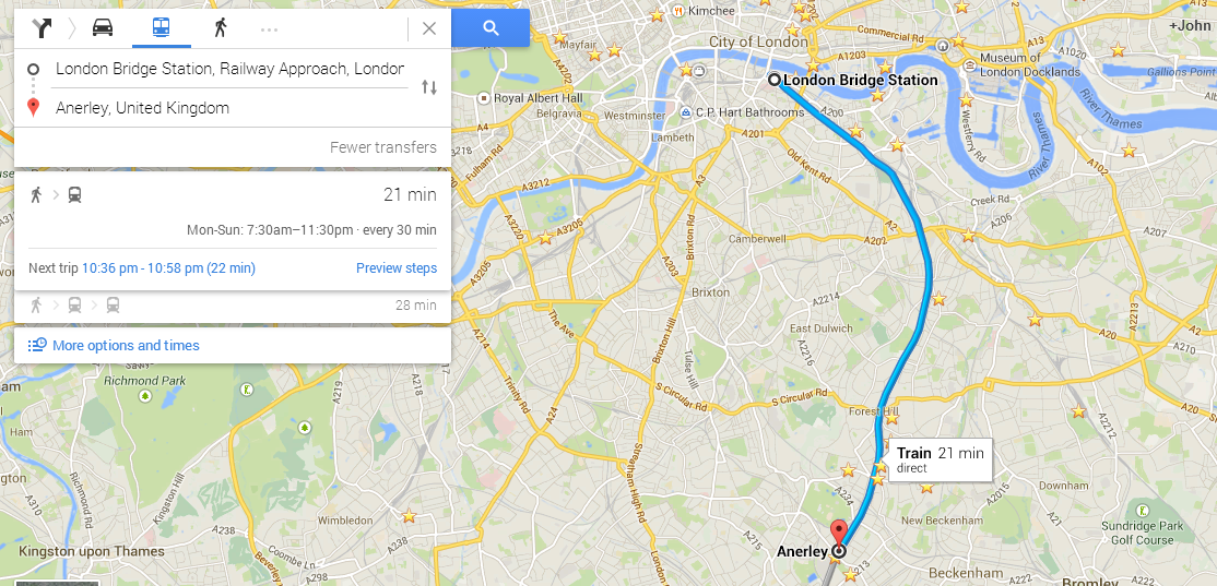 倫敦打工度假小窩: 小窩地點 Anerley (愛麗）