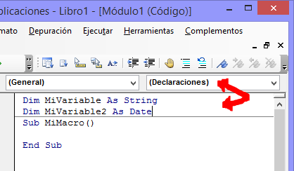 témporaExcel: Declaración de variables en VBA para Excel (III)