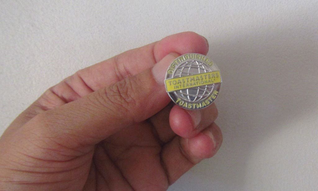 Toastmasters Speeches: Delivery of DTM Pin in the Mail (Post Office)