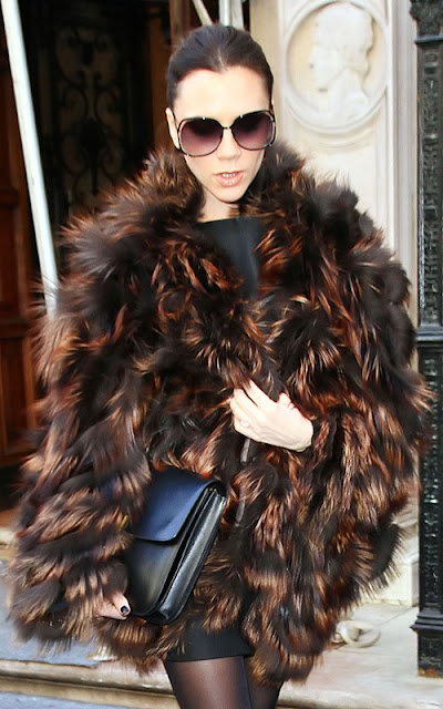 Photo Gallery: Victoria Beckham: Fashion Week Sexy Fur