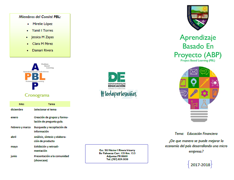 Aprendizaje basado en proyectos (PBL)