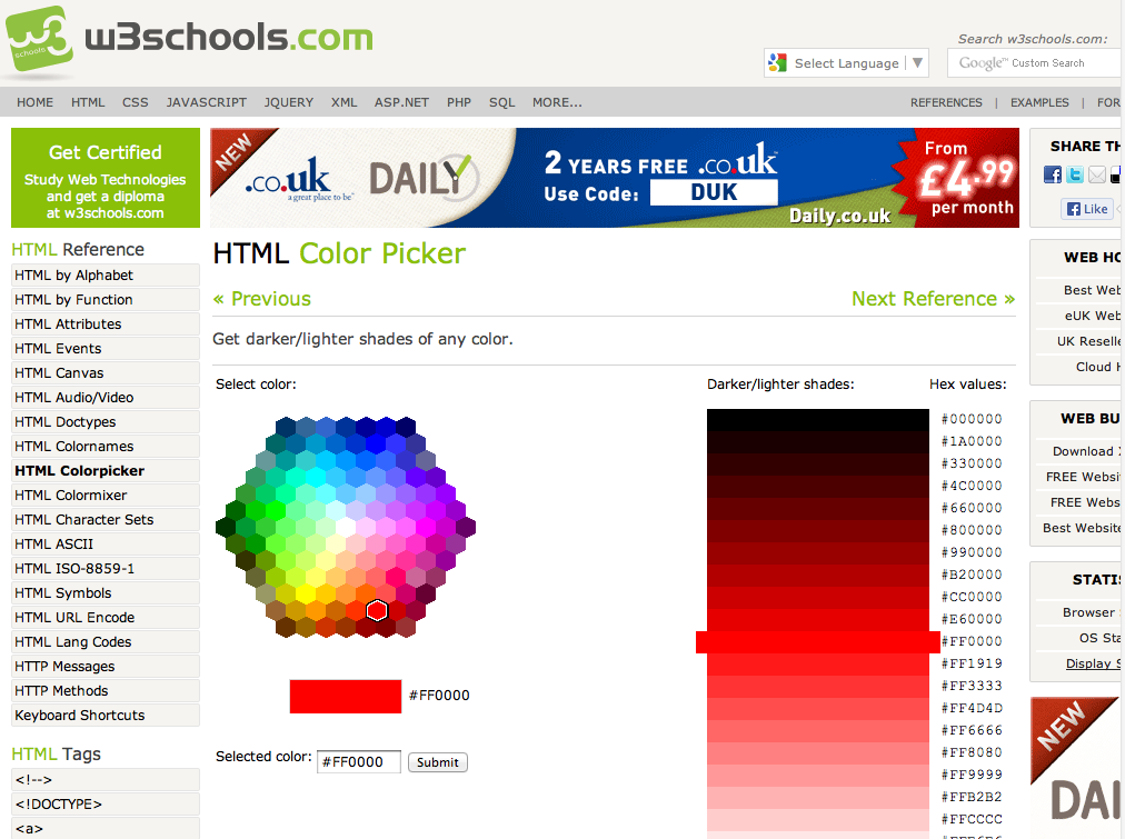 Designing for the Internet: Colours & Fonts