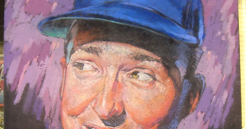 Dodgers Blue Heaven: Original Nicholas Volpe Drawing of Claude Osteen